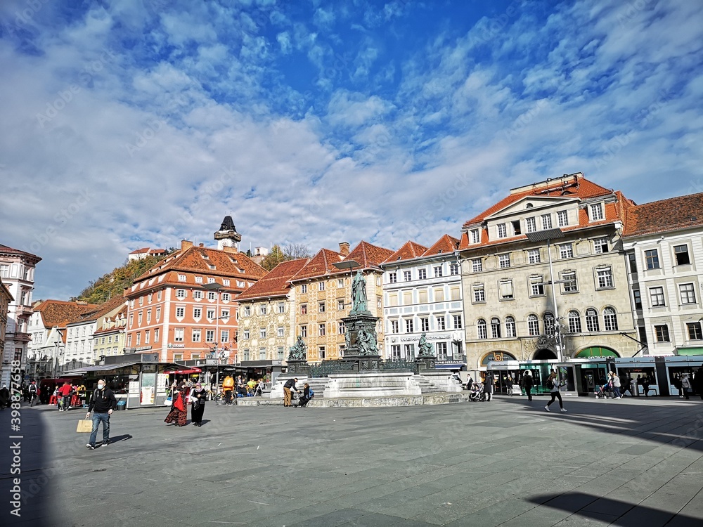 Graz Steiermark Altstadt und Sehenswürdigkeiten Stock Photo | Adobe Stock