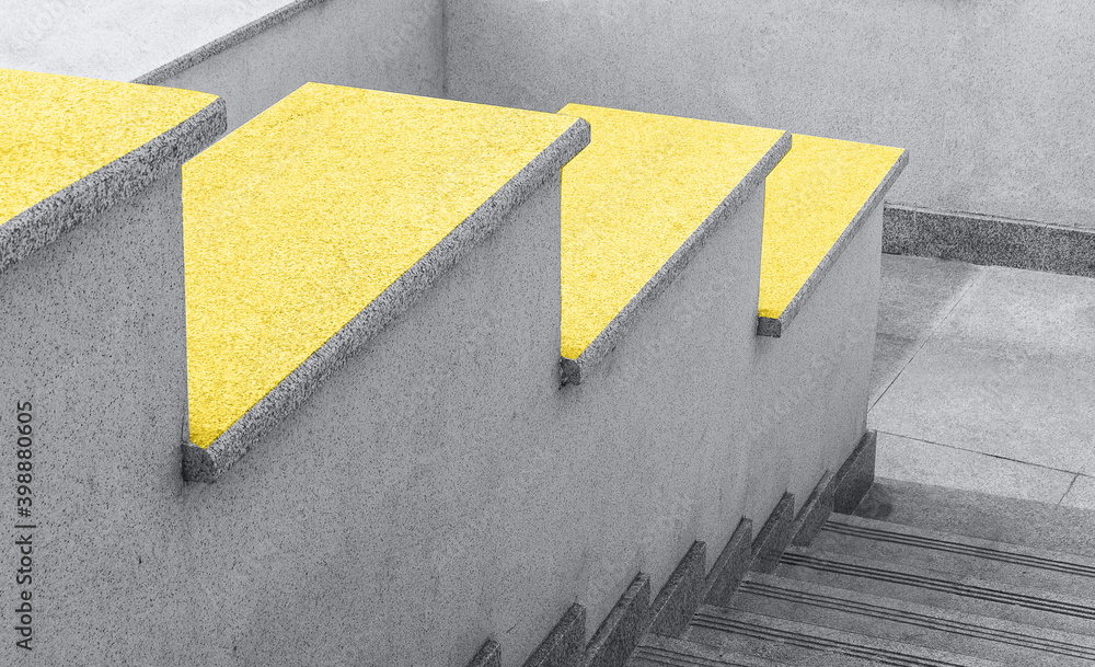 City ladder from a Illuminating yellow stone and Ultimate Gray granite ...