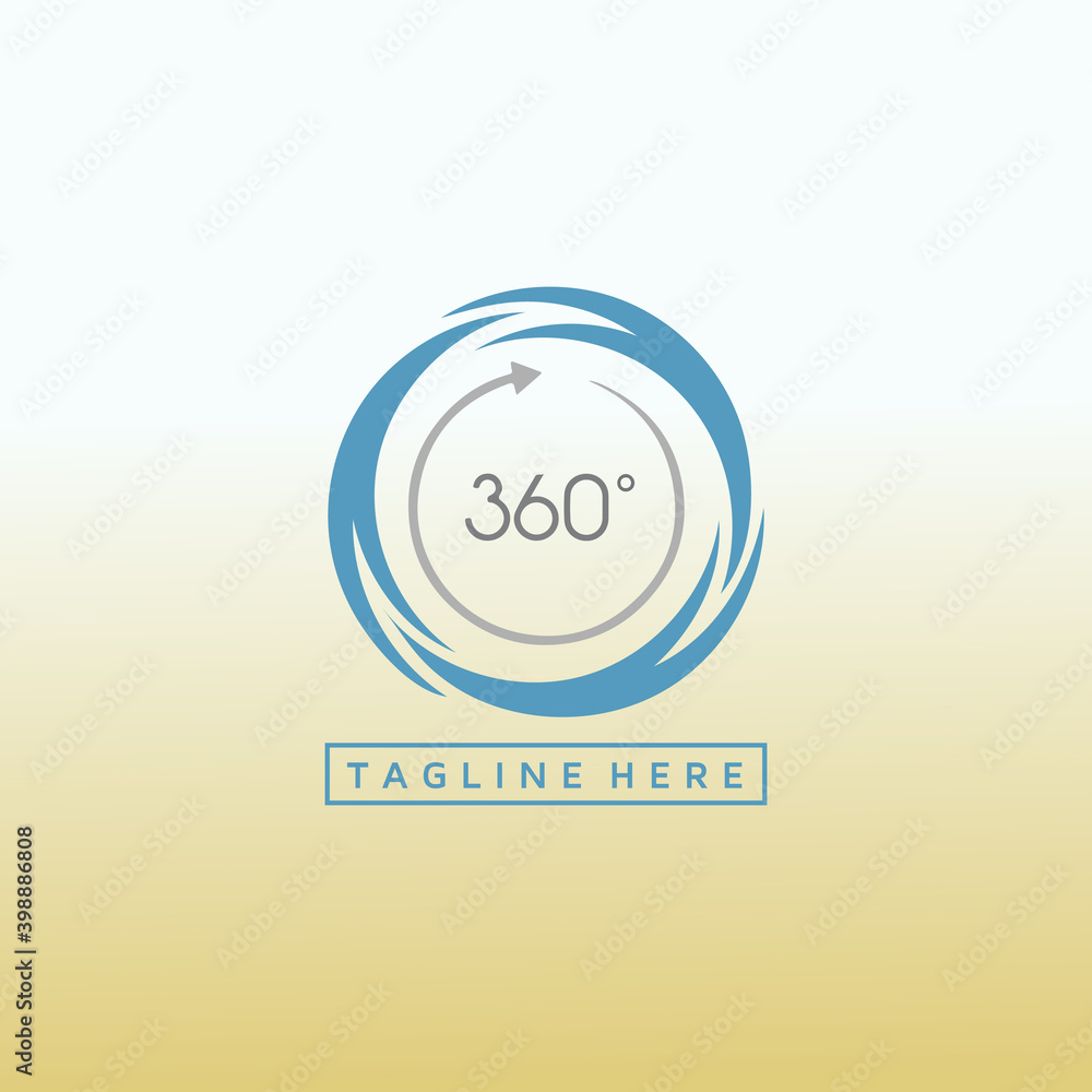 360 Brand Identity Explained, 360 vector logo design template idea and ...