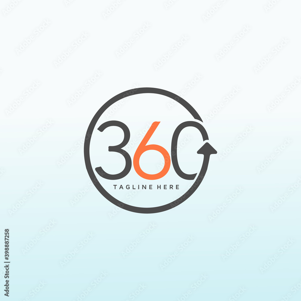 360 degree Logo, Brand & Identity Inspiration, 360 vector logo design ...