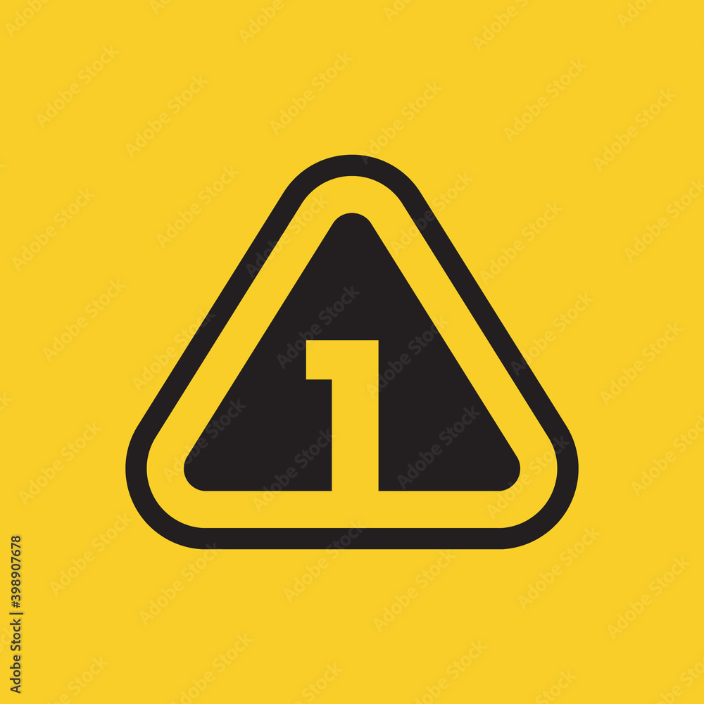 a1 letter logo design vector. letter a with number one logo design ...