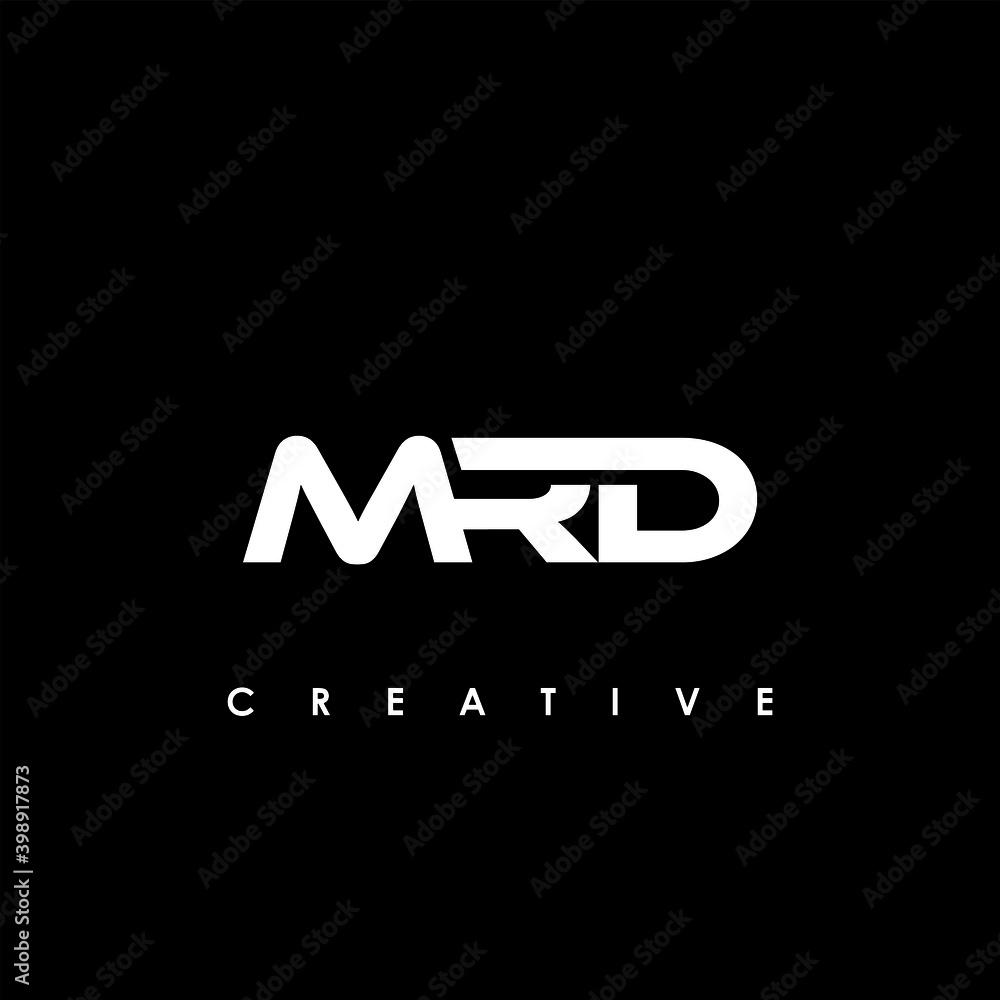 MRD Letter Initial Logo Design Template Vector Illustration Stock ...
