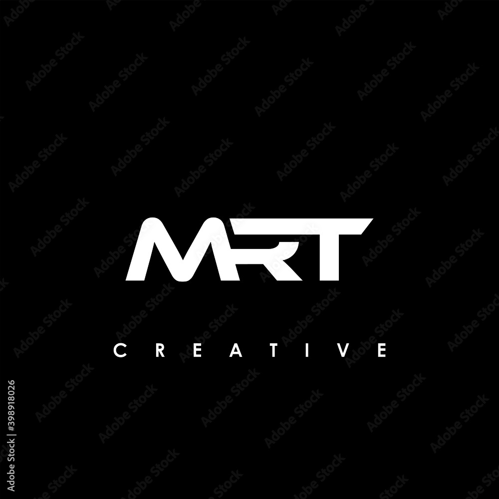 MRT Letter Initial Logo Design Template Vector Illustration Stock ...