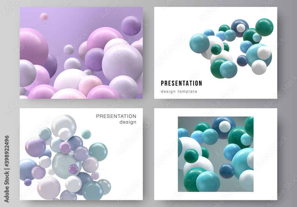 Vector layout of presentation slides design templates, multipurpose ...