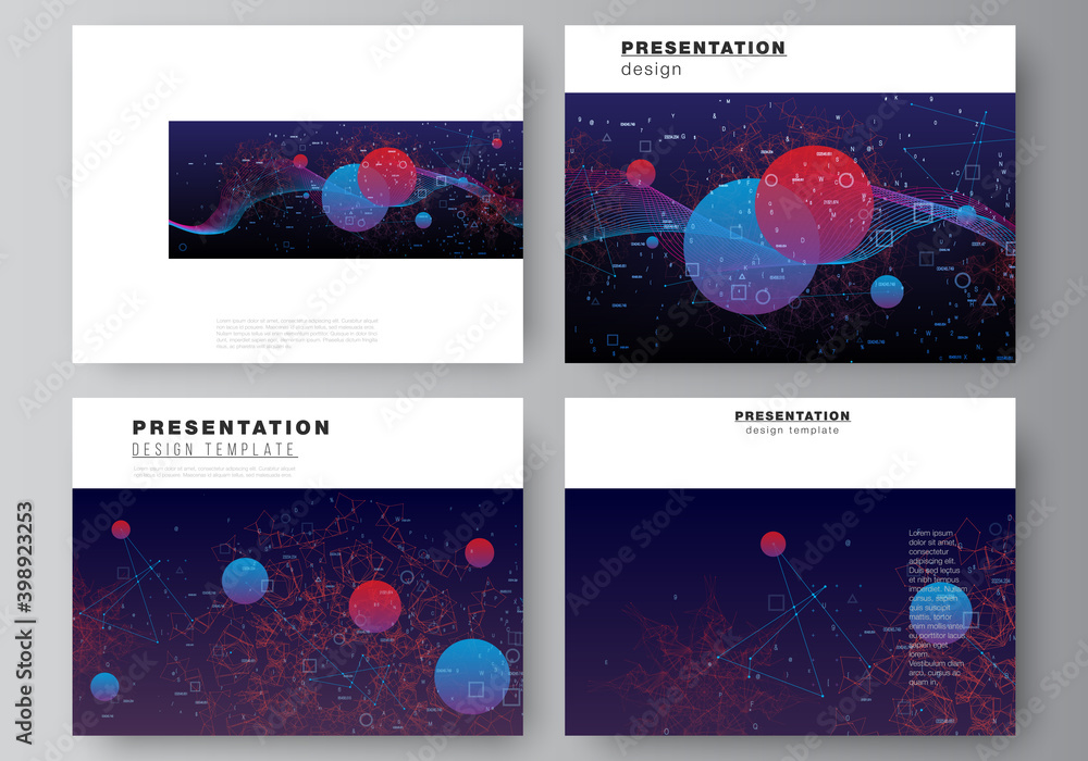 Vector layout of the presentation slides design business template ...