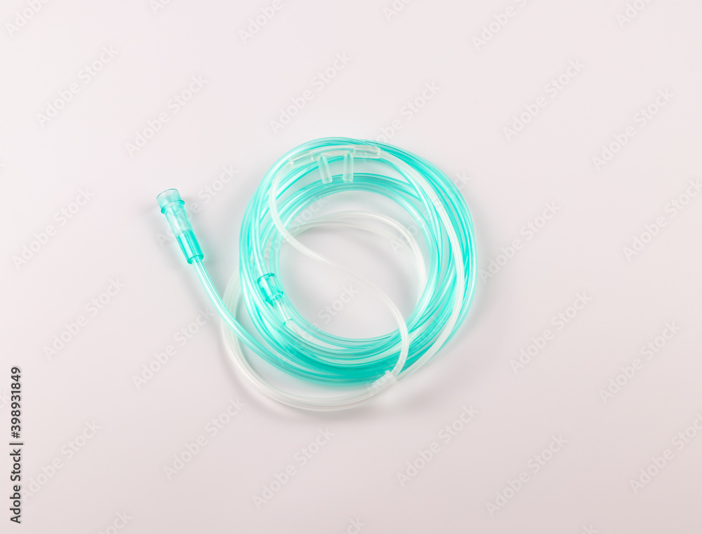 two-way oxygen cannulas for sterile adults / children Stock Photo ...