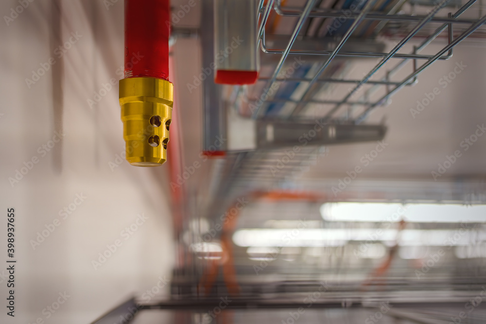 Clean agent fire suppression system used in data centers, backup ...