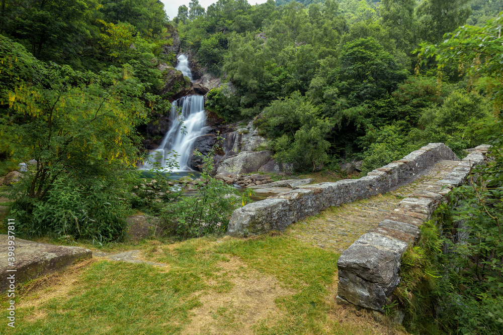 Le cascate di Fondo in Valchiusella Stock Photo | Adobe Stock