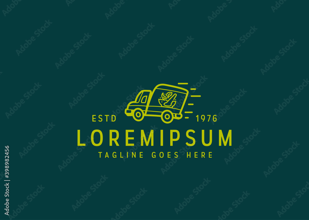 Medical drug delivery services logo design. Vector illustration of ...