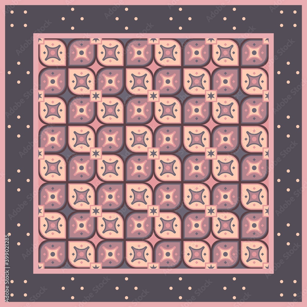 Design of hijab or scarf motifs with luxury patterns. can be used also ...