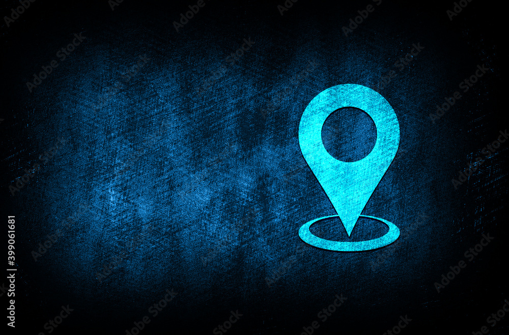 Map point icon abstract blue background illustration digital texture ...