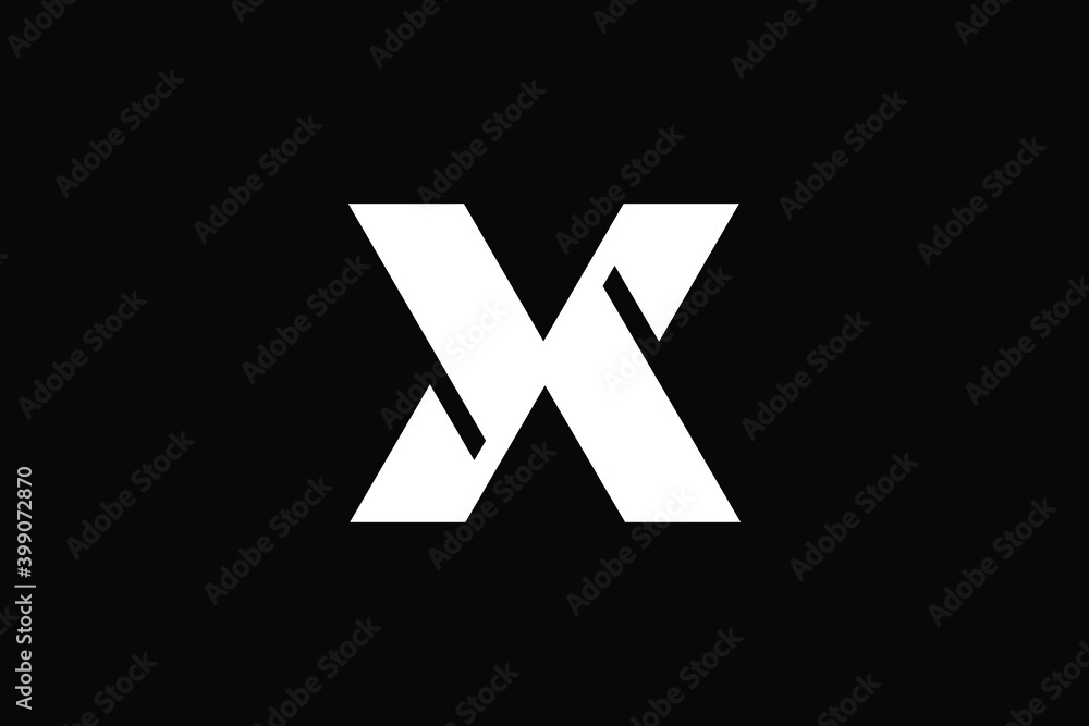 X logo letter design on luxury background. X logo monogram initials ...