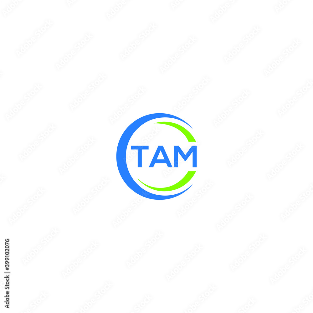 TAM Logo, TAM Letter Type Logo Image Design Stock Vector | Adobe Stock