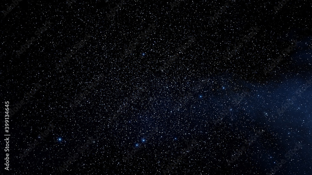 Stars in sky, starry night starlight shine of milky way, space cosmic ...