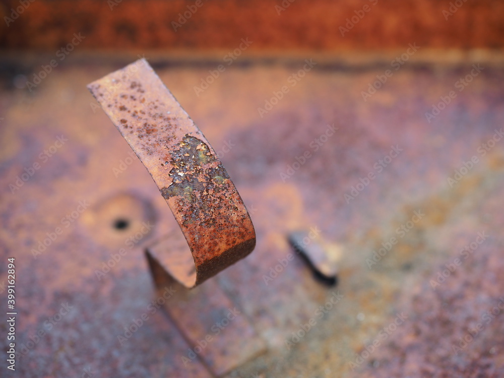 Oxidized metal surface, Closeup to rust on iron surface, Abstract rusty ...