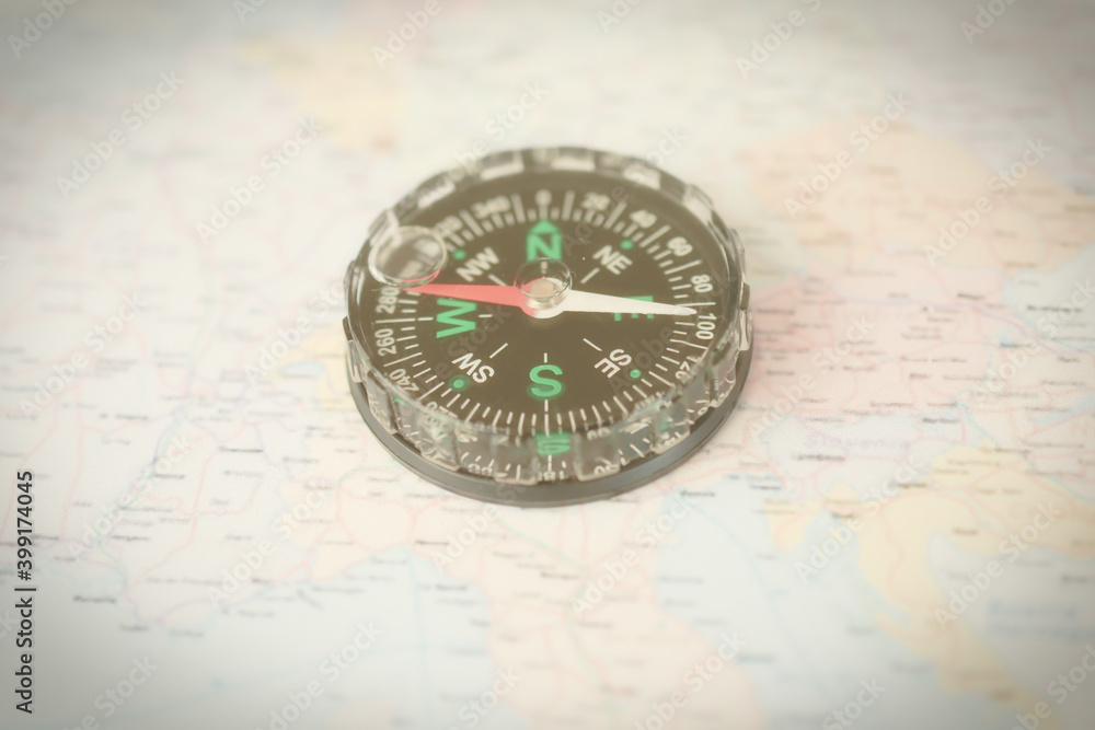 compass on map, compass and map Stock Photo | Adobe Stock