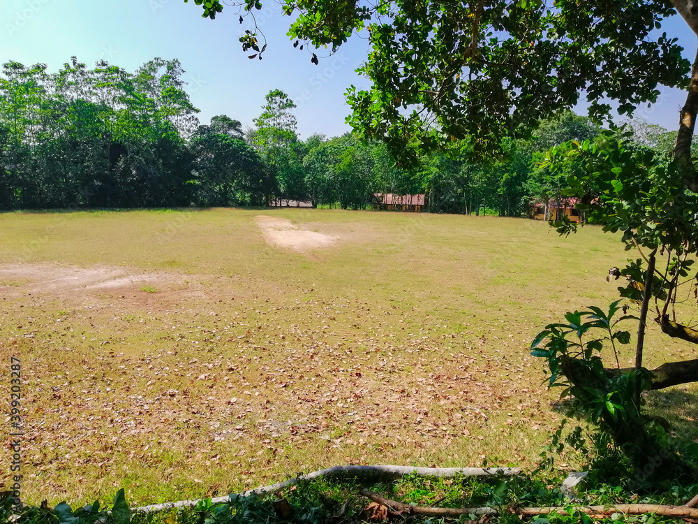 village cricket play ground Stock Photo | Adobe Stock