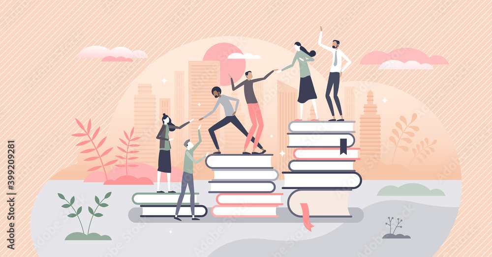 Learning progress as horizon expansion from book reading tiny person ...