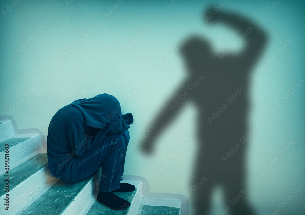 Foto de Child harassment concept. Types of violence. Physical abuse, psychological abuse, Sexual ...