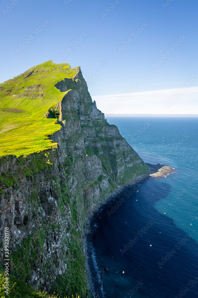 Hornbjarg cliffs in Hornstrandir nature reserve, Westfjordds, north ...