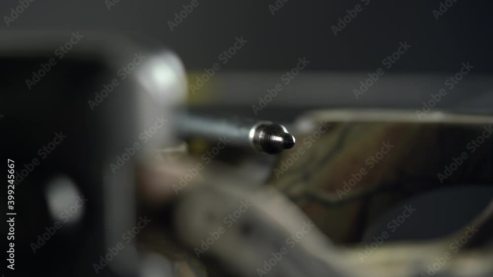 focus and movement from the tip of the arrow to the aiming device on ...