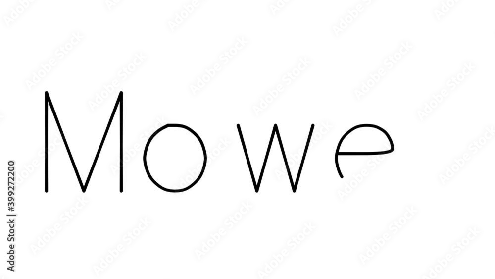 Vidéo Stock Mower Handwritten Text Animation in Various Sans-Serif ...