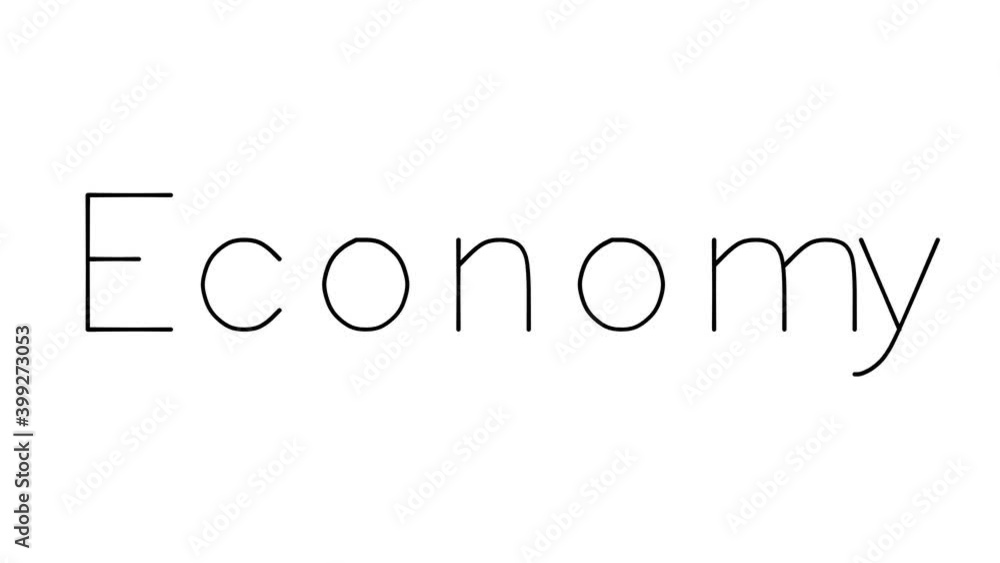 Economy Handwritten Text Animation in Various Sans-Serif Fonts and ...