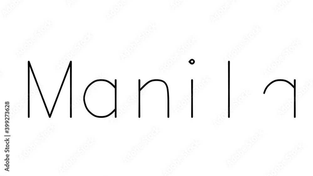 Manila Handwritten Text Animation in Various Sans-Serif Fonts and ...