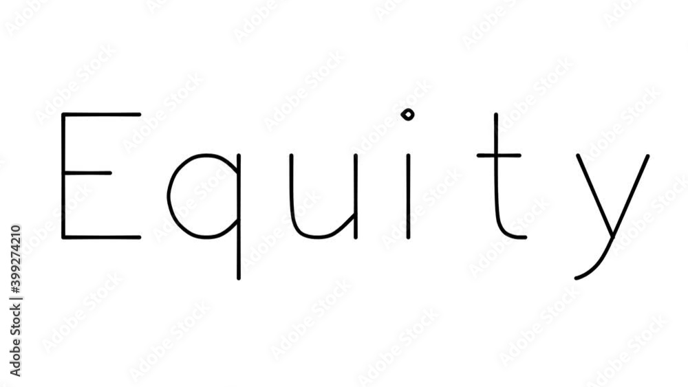 Equity Handwritten Text Animation in Various Sans-Serif Fonts and ...