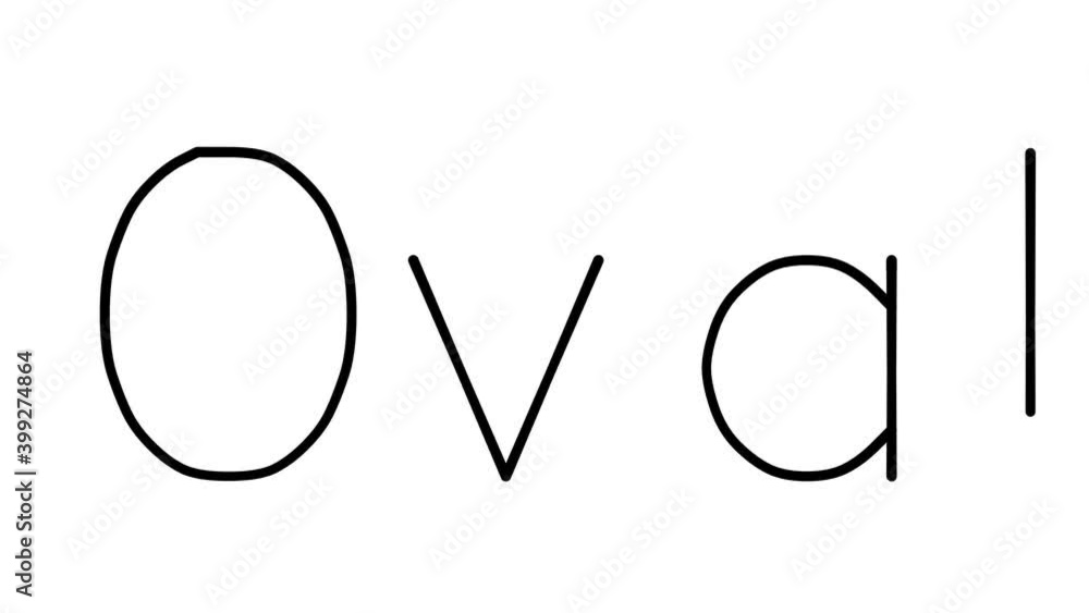 Oval Handwritten Text Animation in Various Sans-Serif Fonts and Weights ...