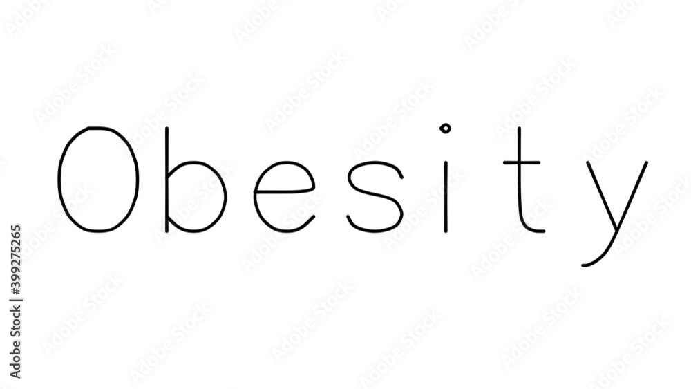 Obesity Handwritten Text Animation in Various Sans-Serif Fonts and ...