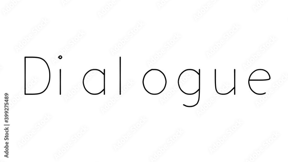 Dialogue Handwritten Text Animation in Various Sans-Serif Fonts and ...