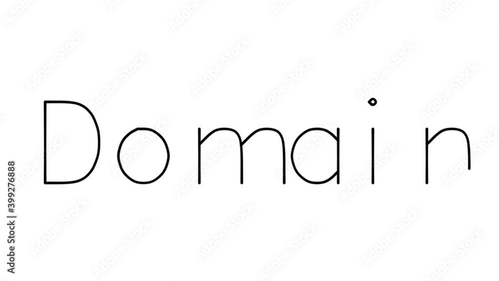 Domain Handwritten Text Animation in Various Sans-Serif Fonts and ...