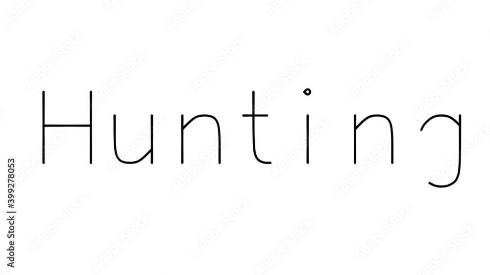 Vidéo Stock Hunting Handwritten Text Animation in Various Sans-Serif ...