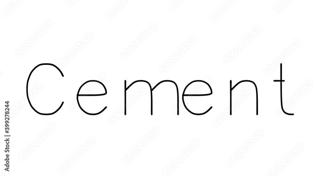Cement Handwritten Text Animation in Various Sans-Serif Fonts and ...