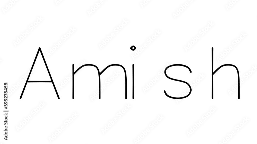 Amish Handwritten Text Animation in Various Sans-Serif Fonts and ...