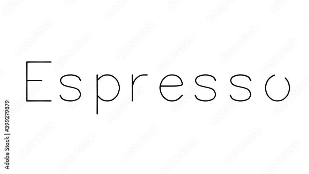 Espresso Handwritten Text Animation in Various Sans-Serif Fonts and ...