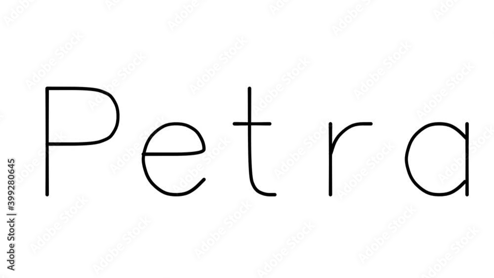 Petra Handwritten Text Animation in Various Sans-Serif Fonts and ...
