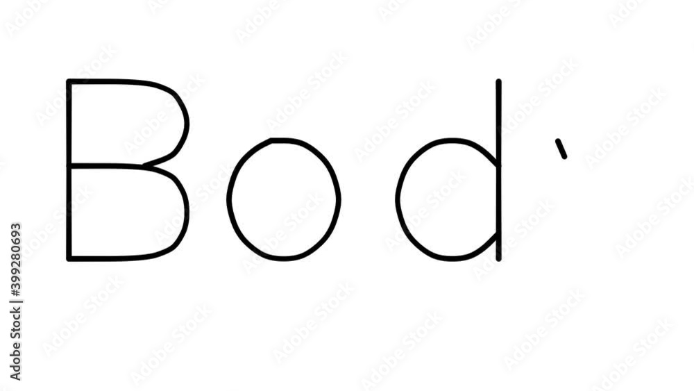 Body Handwritten Text Animation in Various Sans-Serif Fonts and Weights ...