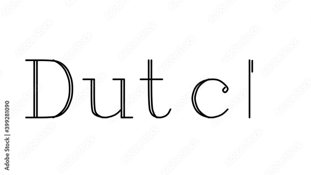 Dutch Animated Handwriting Text in Serif Fonts and Weights Stock Video ...