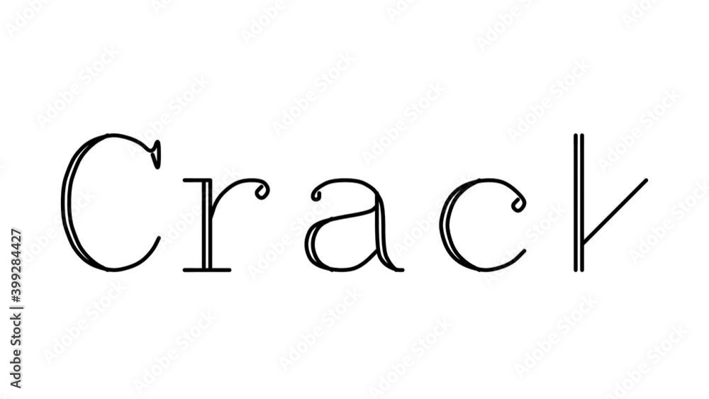 Crack Animated Handwriting Text in Serif Fonts and Weights Stock Video ...