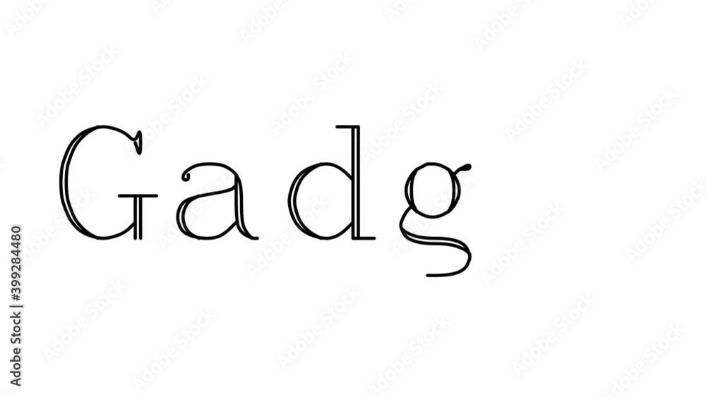 Gadget Animated Handwriting Text in Serif Fonts and Weights Stock Video ...