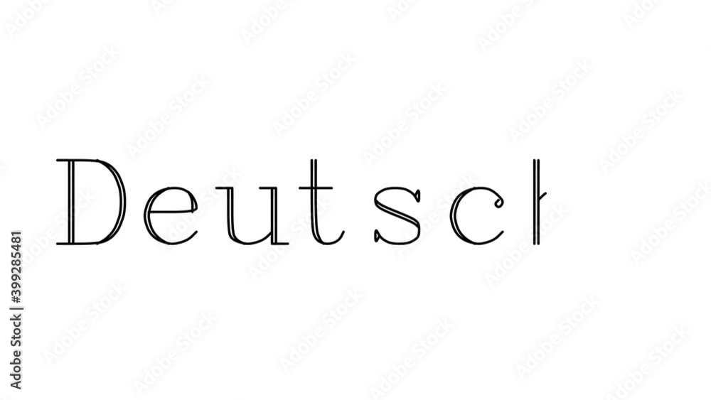 Deutsche Animated Handwriting Text in Serif Fonts and Weights Stock ...