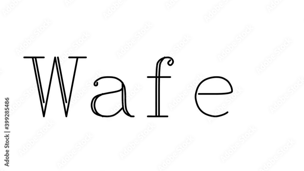 Wafer Animated Handwriting Text in Serif Fonts and Weights Stock Video ...