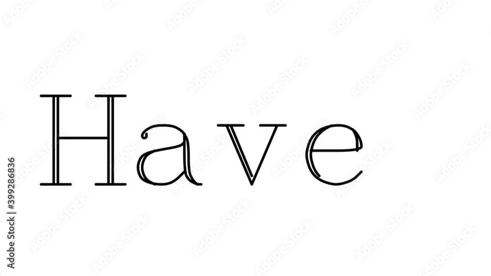 Haven Animated Handwriting Text in Serif Fonts and Weights Stock Video ...