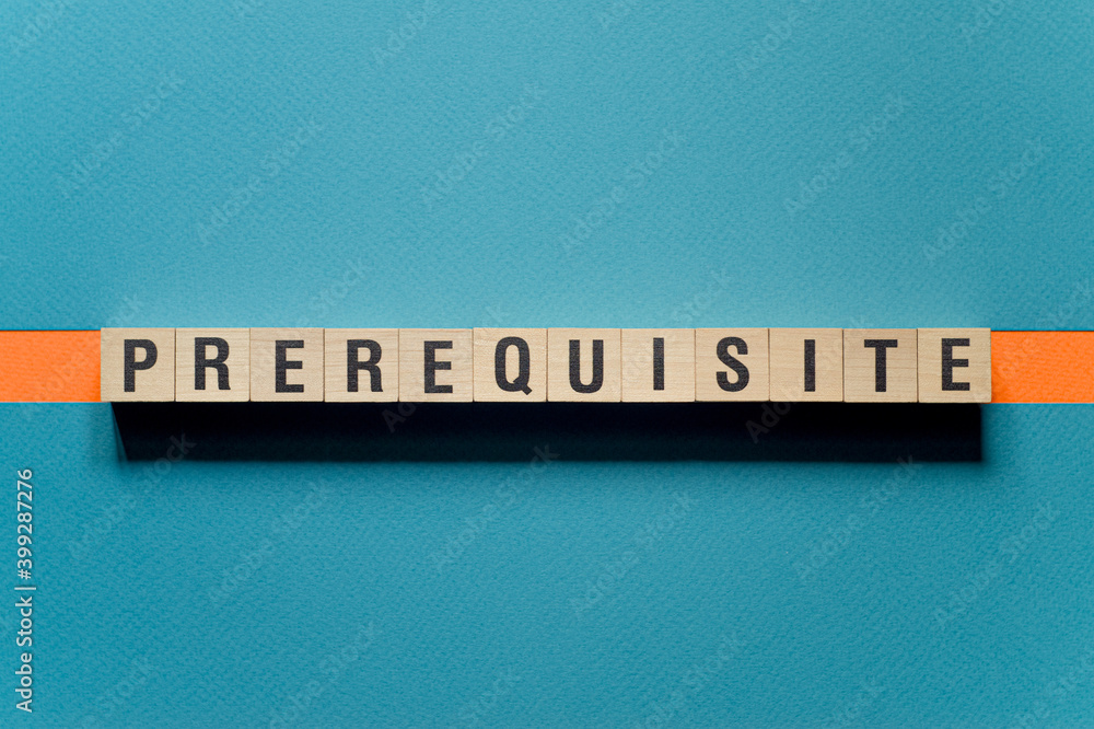 Prerequisite word concept on cubes Stock Photo | Adobe Stock