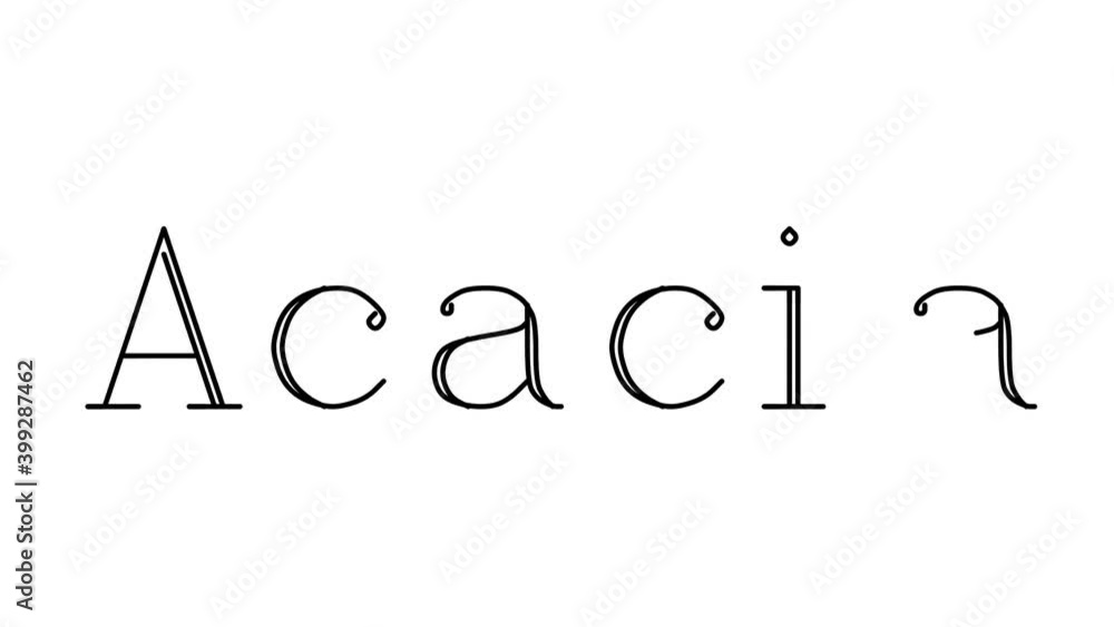 Acacia Animated Handwriting Text in Serif Fonts and Weights Stock Video ...