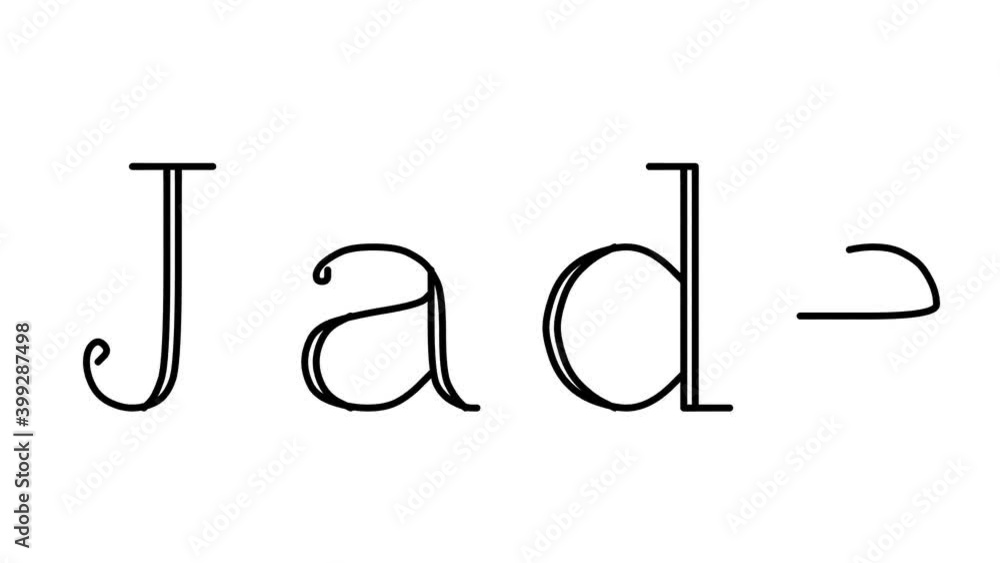 Jade Animated Handwriting Text in Serif Fonts and Weights Stock Video ...