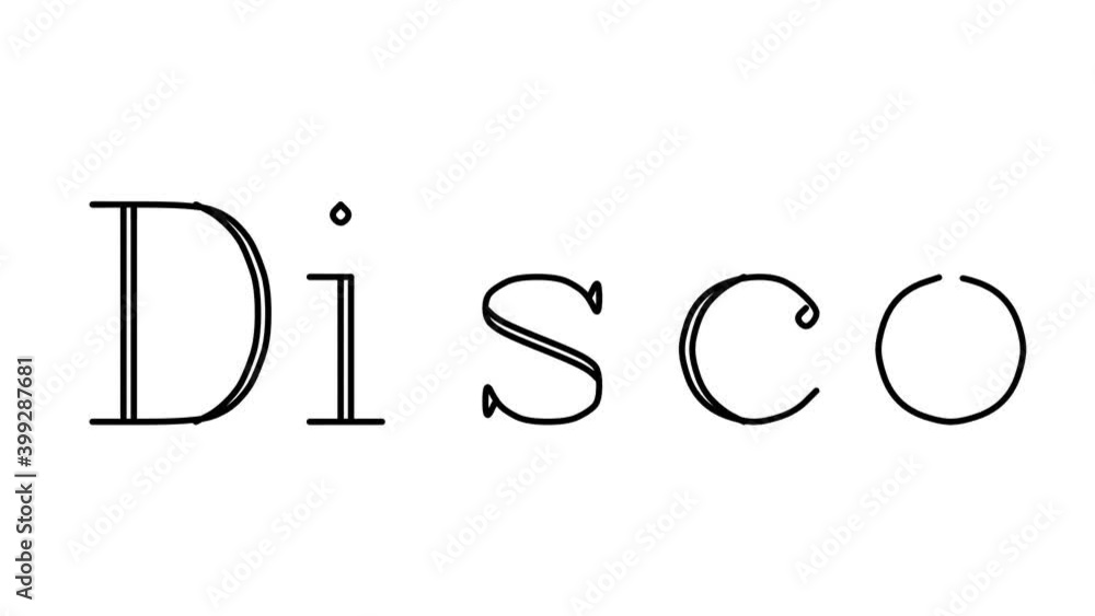 Disco Animated Handwriting Text in Serif Fonts and Weights Stock Video ...