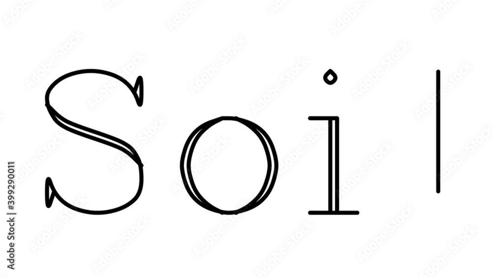 Soil Animated Handwriting Text in Serif Fonts and Weights vídeo de ...